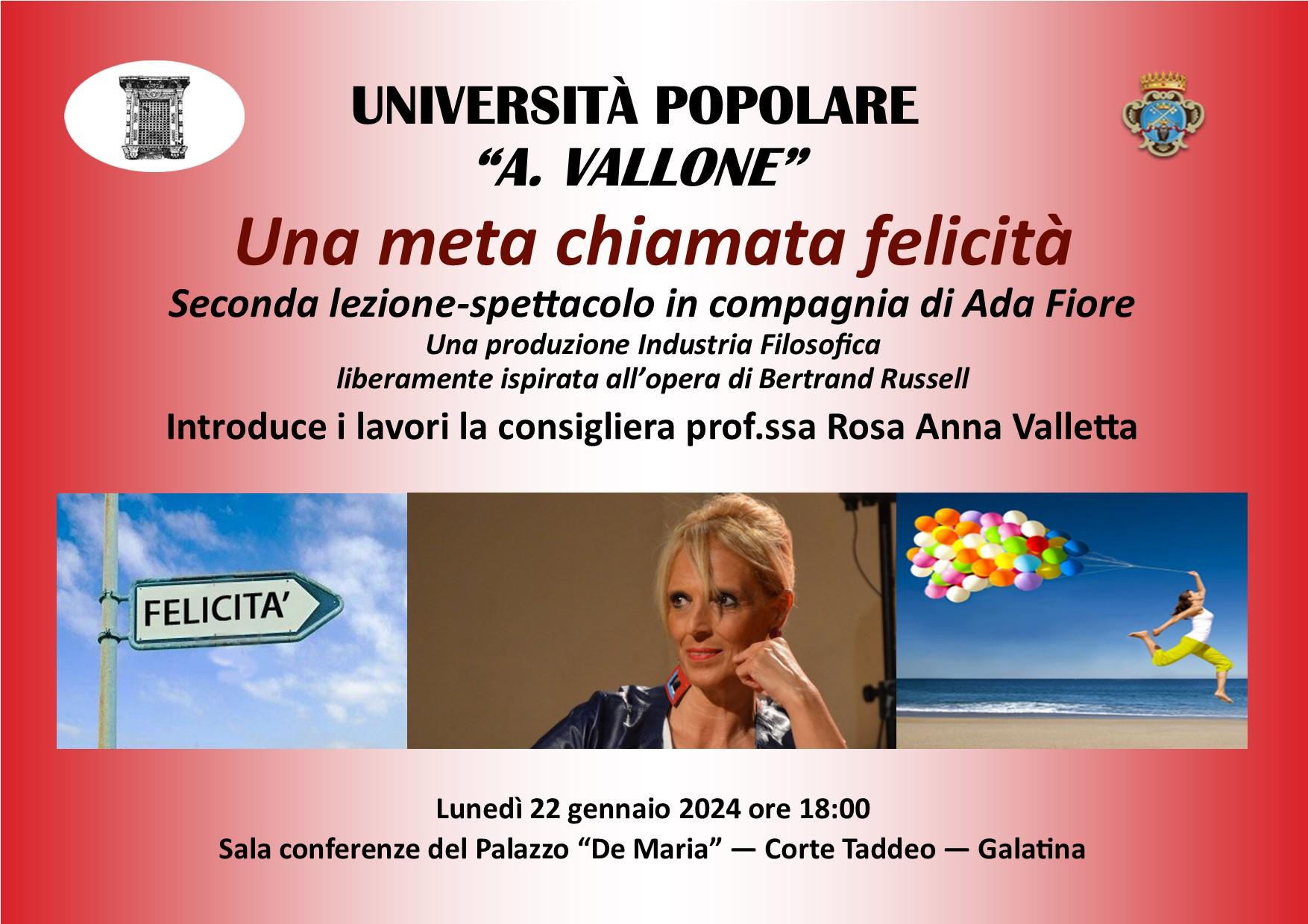 “Una meta chiamata felicità” in compagnia di Ada Fiore